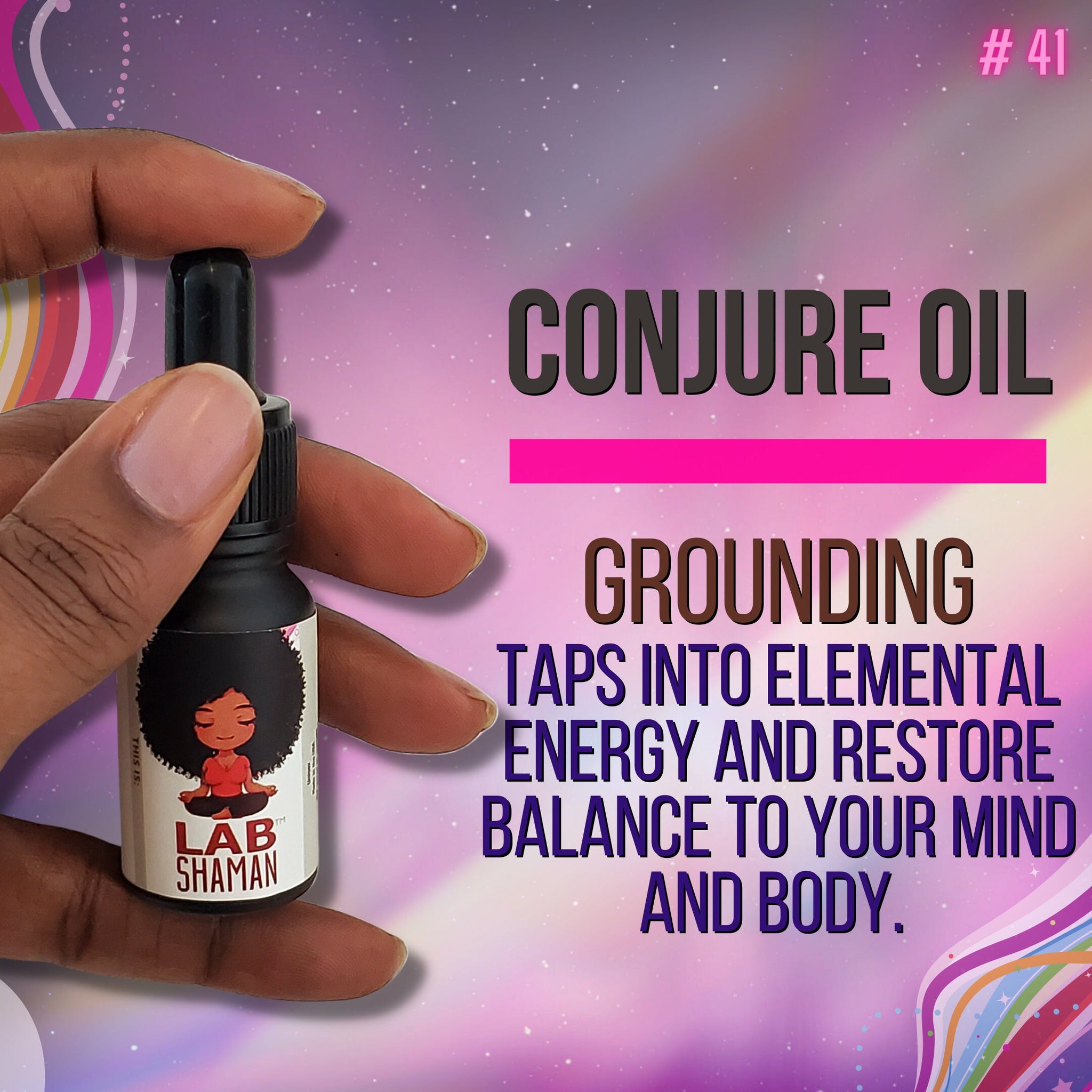Grounding Conjure Oil | Meditation , Grounding & Centering | LAB Shama